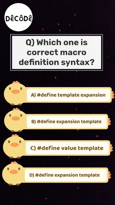 macro is the part of preprocessor directive . #coders #coding #decoder #decoding - YouTube
