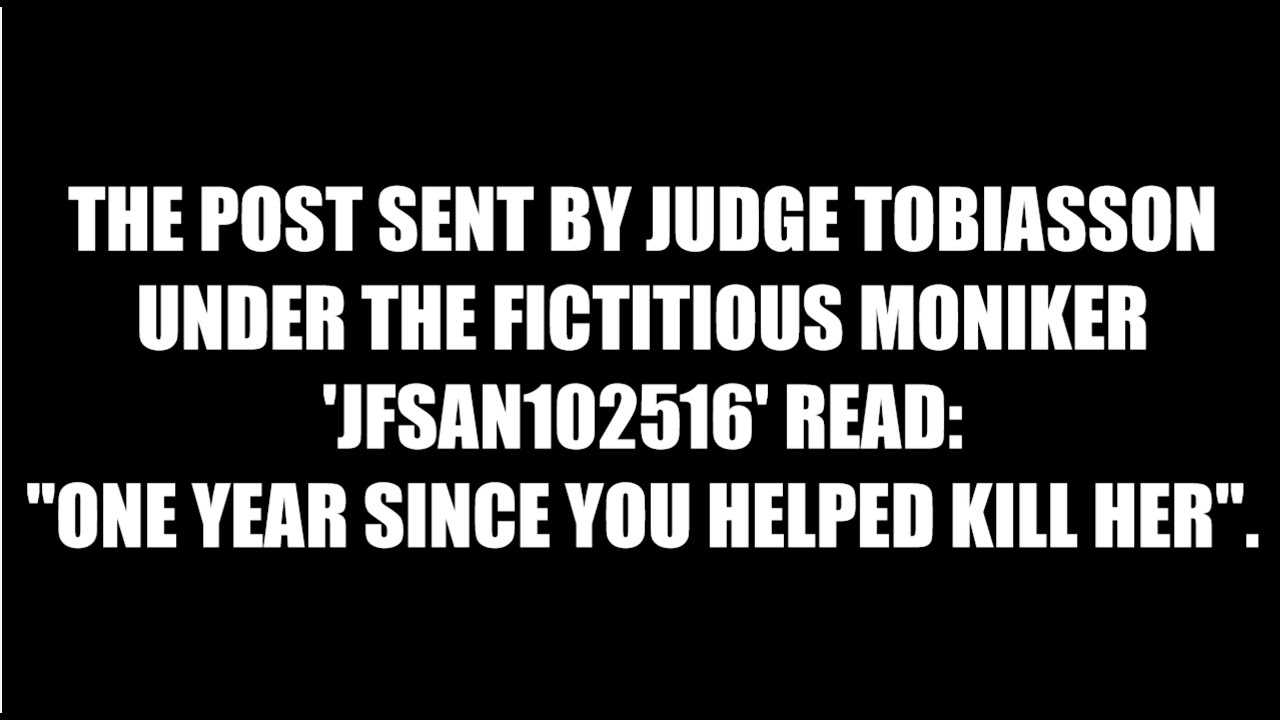Judge Tobiasson anonymously taunted suspect in unsolved Land Kauffman ...