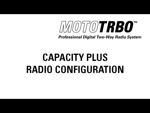 MOTOTRBO : Capacity Plus Radio Configuration - YouTube