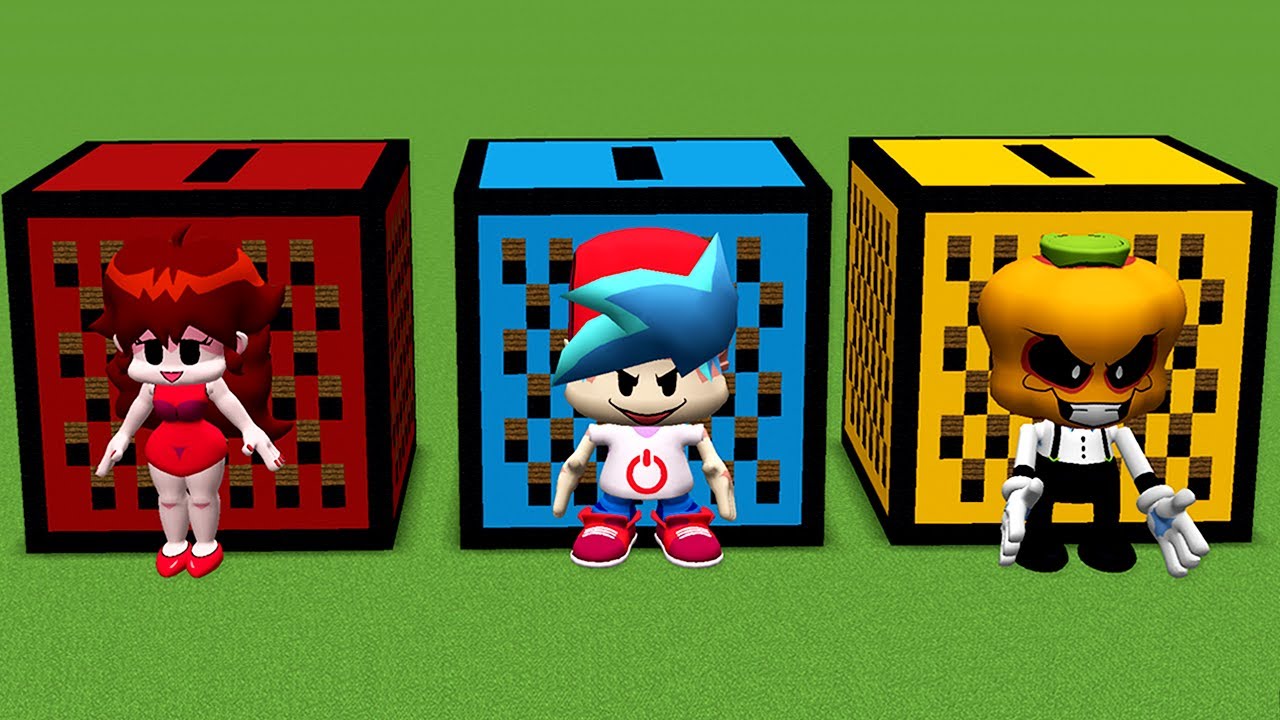 What's inside Friday Night Funkin' MUSIC BLOCK ? Minecraft FNF ...