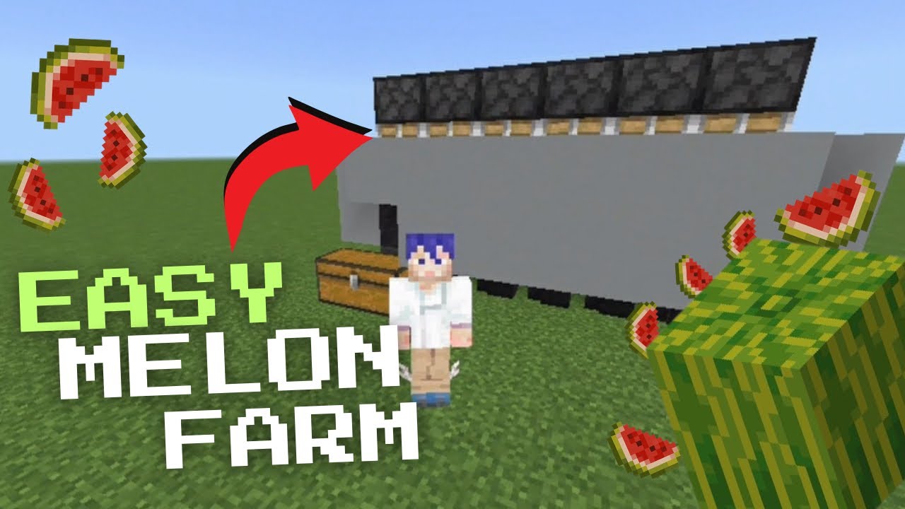 The EASIEST Melon Farm in Minecraft – Fully Automatic & Survival ...