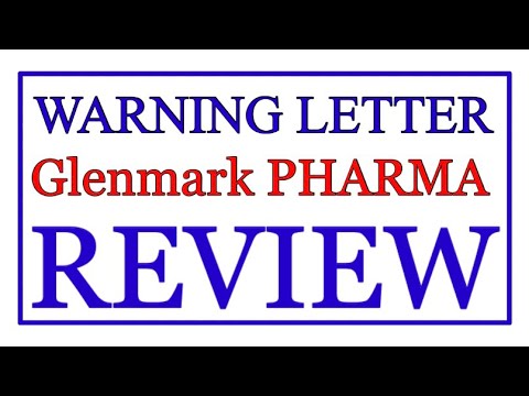 Review of Glenmark GOA Warning Letter - YouTube