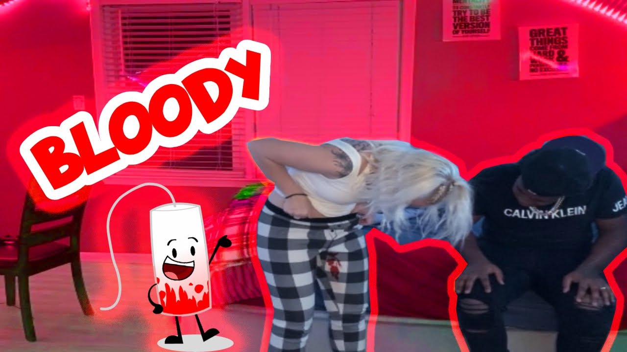 PERIOD PRANK ON BOYFRIEND!! *cute reaction* - YouTube