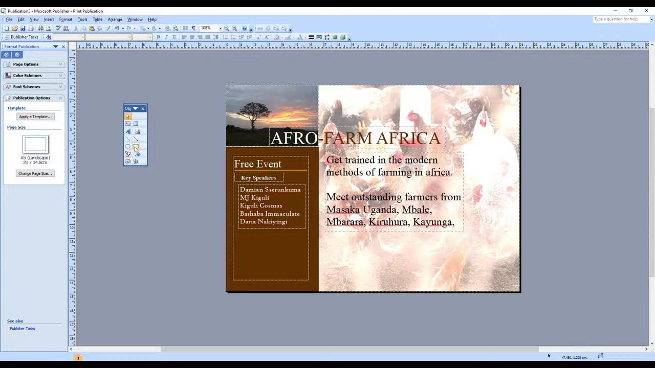 Creating a flyer Using MS-Publisher - YouTube