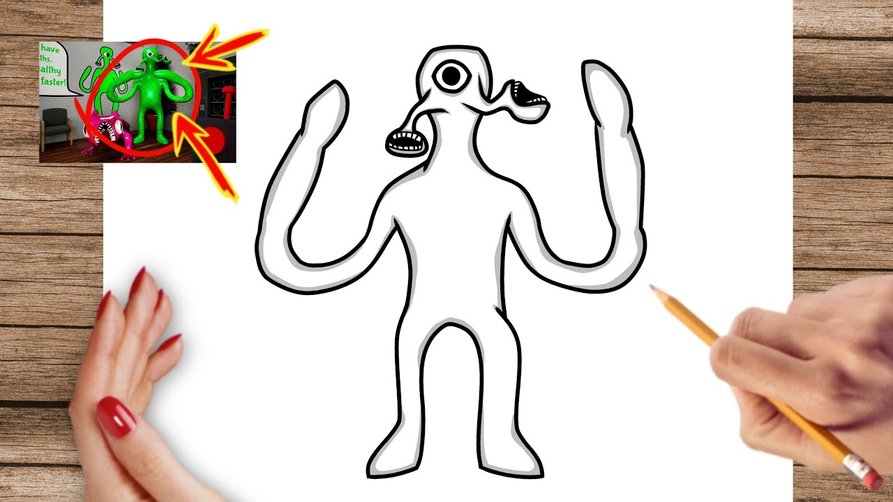 HOW TO DRAW Toxic Gazer from Garten of Banban 4 @amandadrawings - YouTube