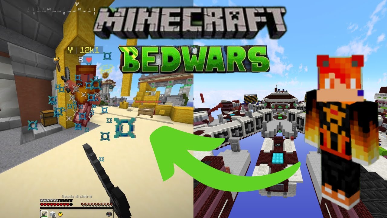GIOCO LE BEDWARS SUL SERVER di GAMSTER *disastro* - Minecraft ITA - YouTube