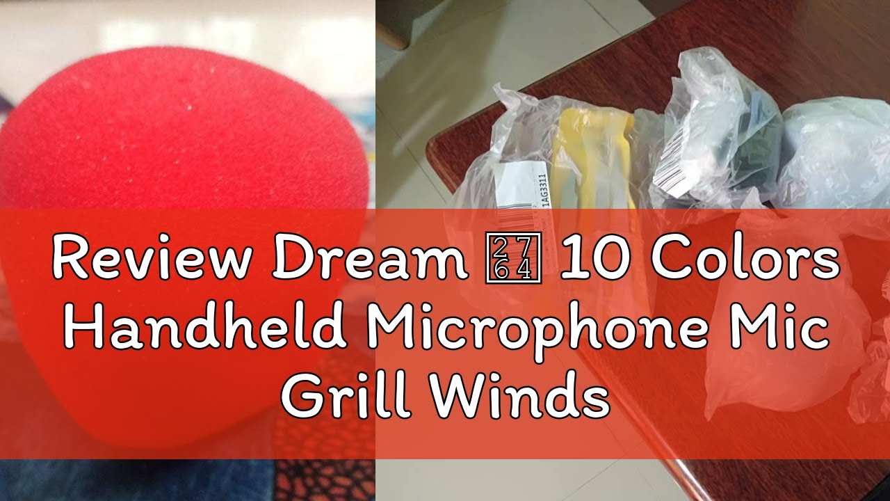 Review Dream 10 Colors Handheld Microphone Mic Grill Windshield Wind ...