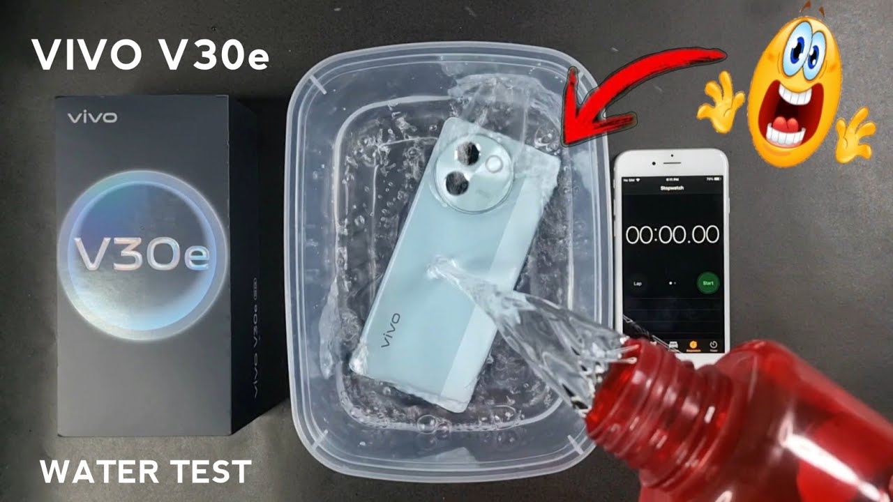 Vivo V30e 5G Water Test iP64 💦| Vivo V30e is Water Resistant Or Not ...