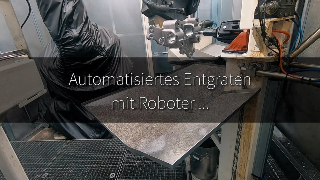 Automatisiertes Entgraten mit Roboter - YouTube