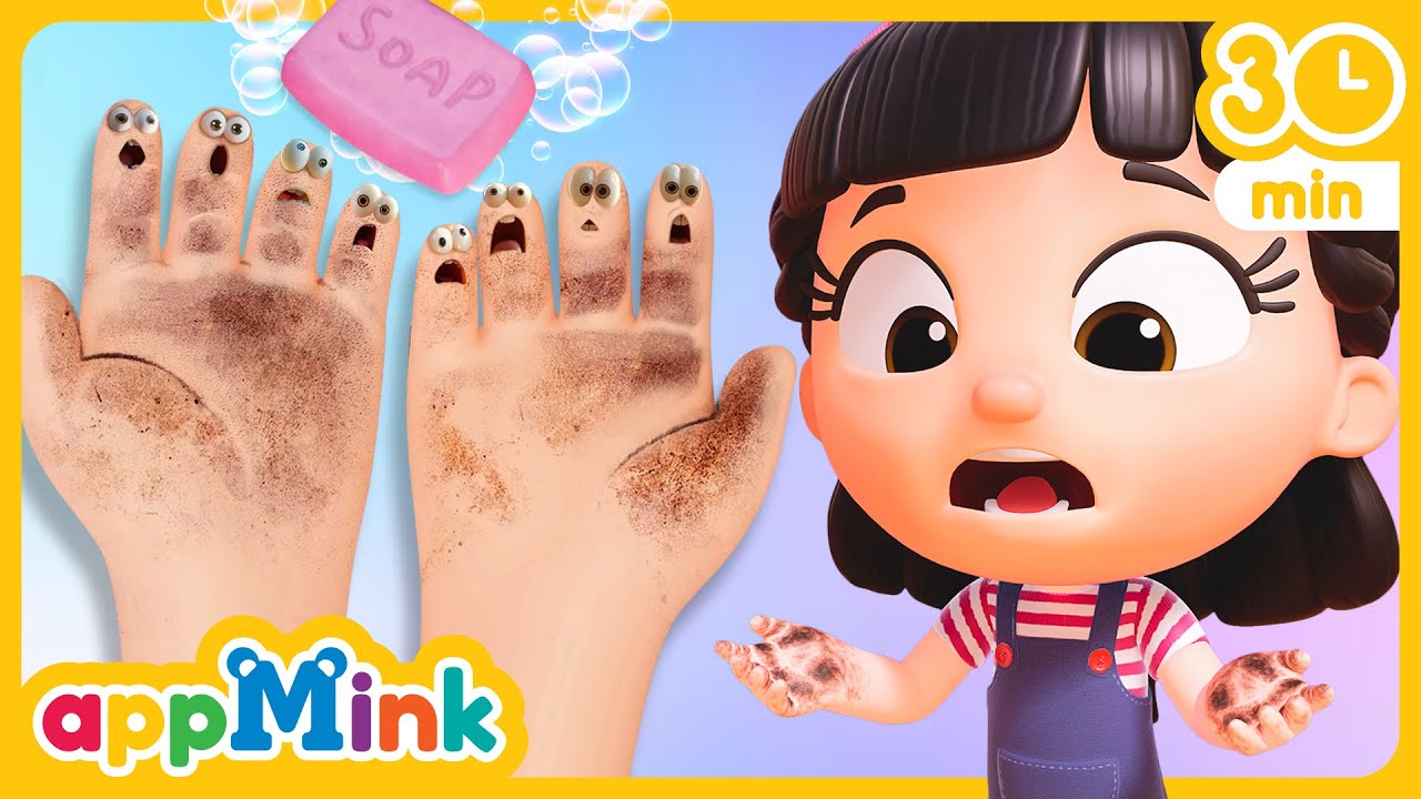 🚿 Wash Your Hands🛁🦷 Healthy Habit Heroes🧼🎵 #appmink #nurseryrhymes # ...