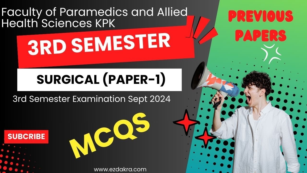3rd semester surgical Paper-I | surgical mcqs | faculty past paper ...