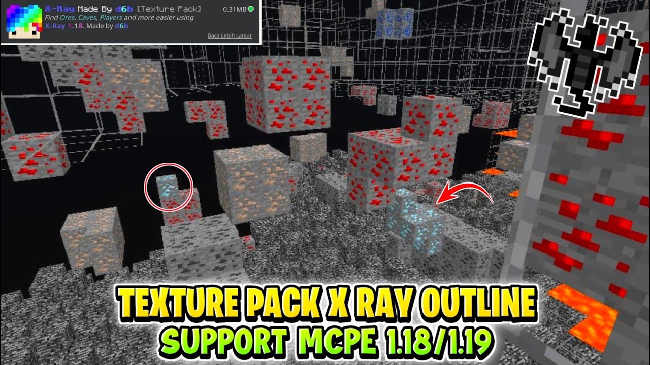 🤩KEREN!! texture pack x ray outline mcpe 1.18 - texture pack x ray ...