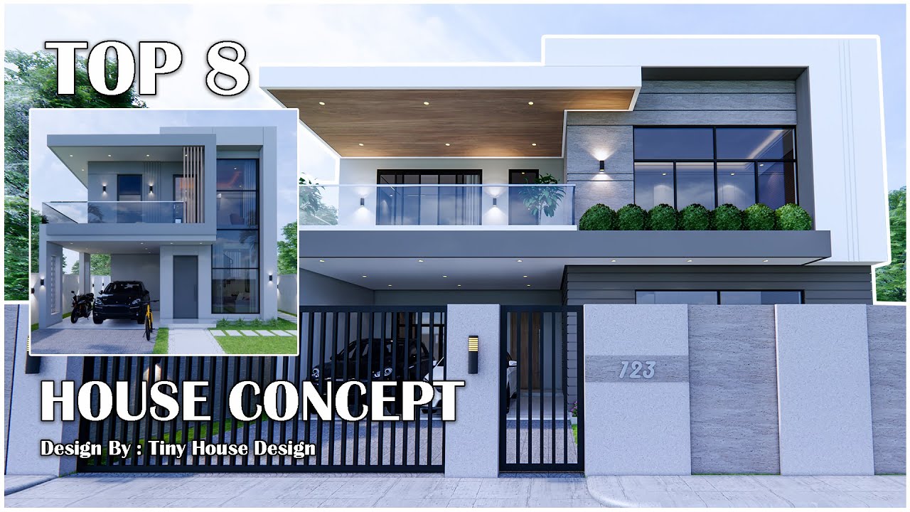 1 Hour of the Best Modern House Design By Tiny House Design - YouTube