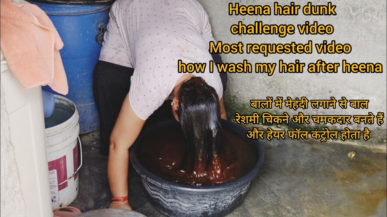 "My heena hair dunk challengeing //Most requested video hair bun dunk ...