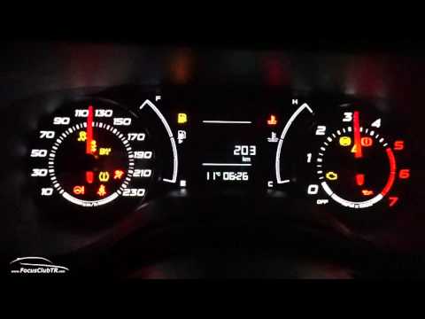 2015 Fiat Egea 1.3 M.jet Easy Gösterge Animasyonu (Yazılı Test)