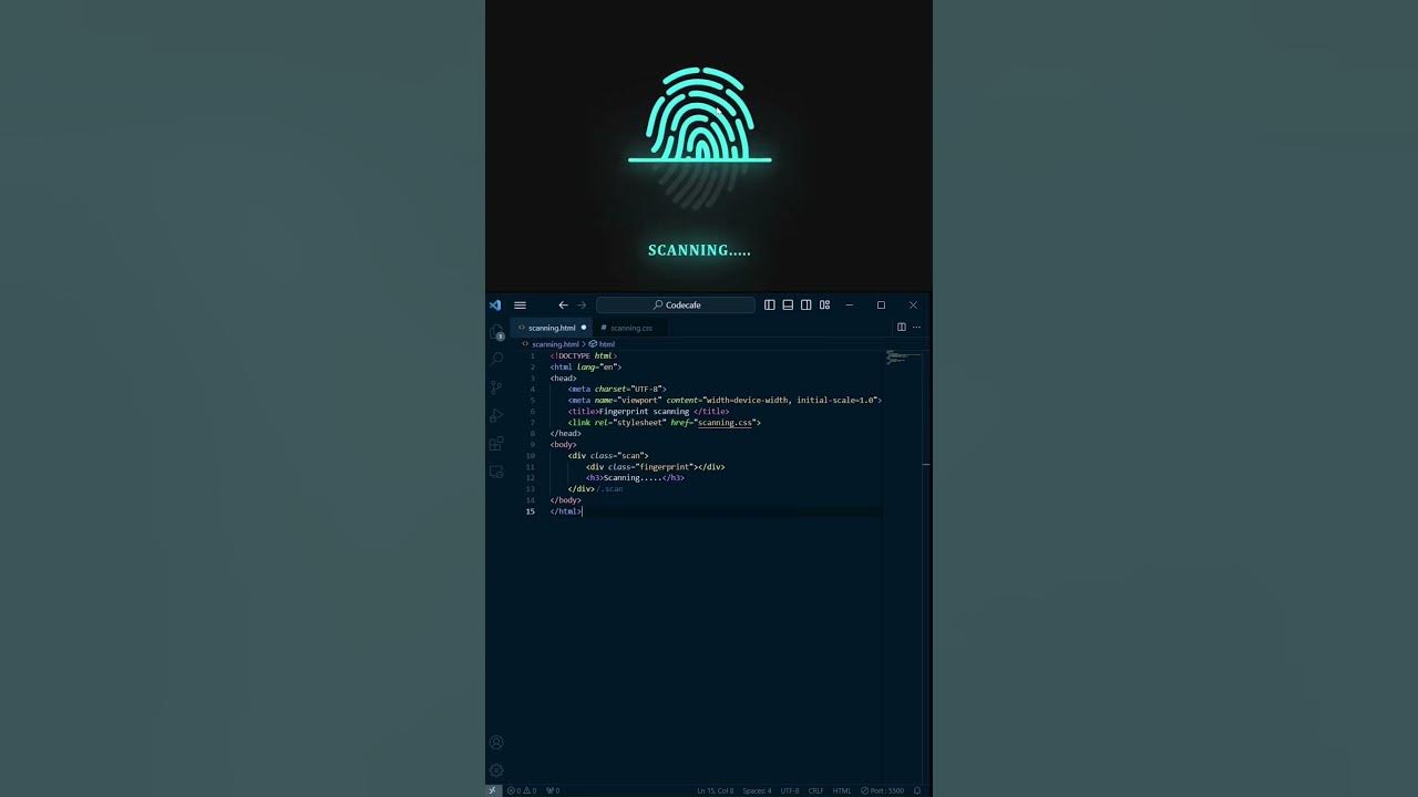 Fingerprint ️shorts Viral Coding Coder Webdevelopment Html Javascript Codinglove Coding 