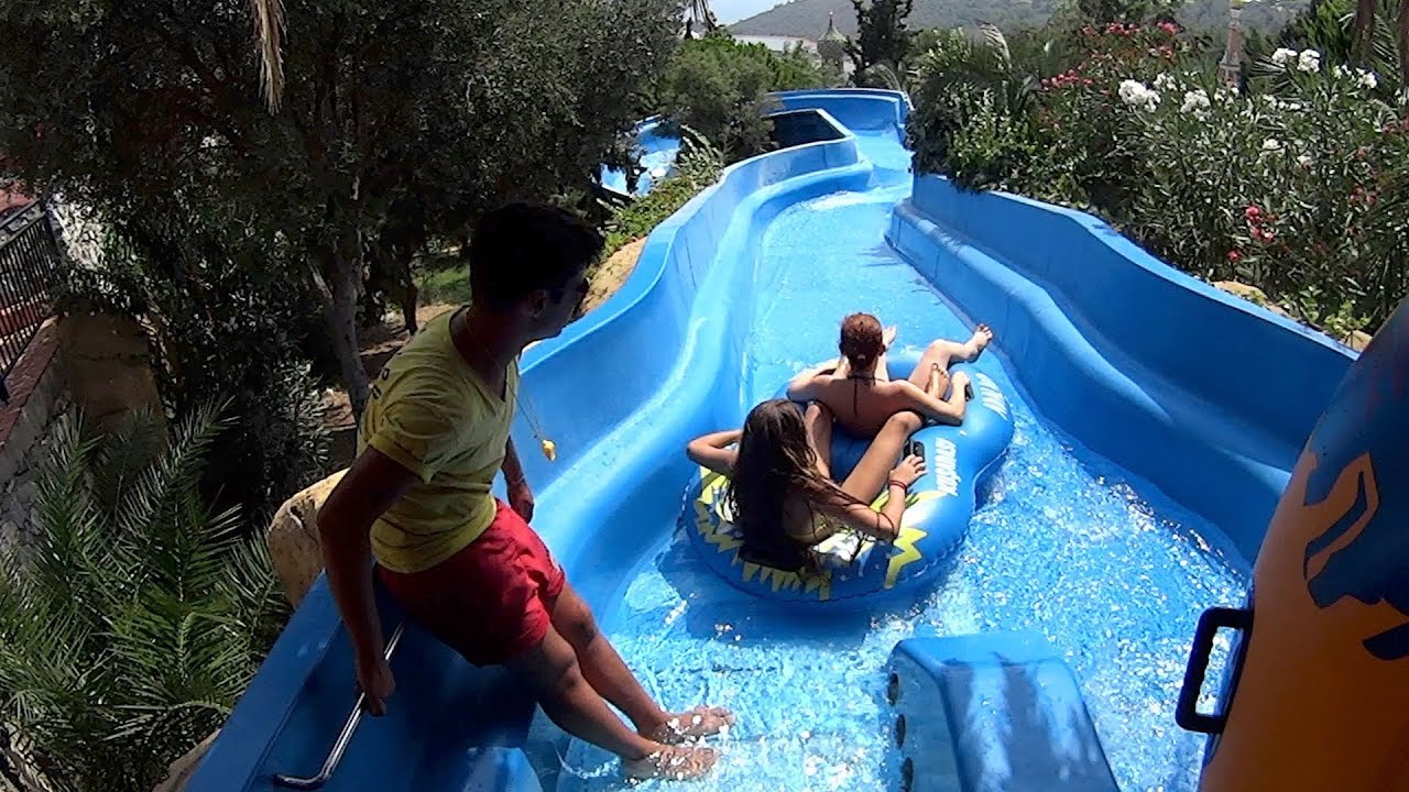 Crazy River Water Slide at Adaland - YouTube