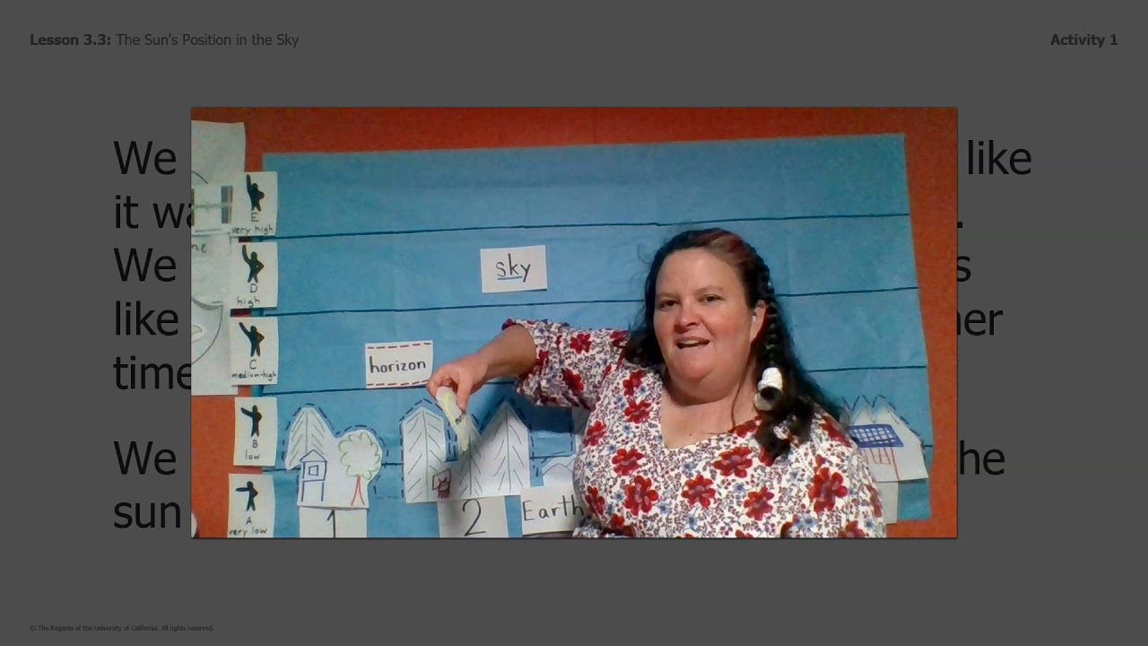 Science, 1st Grade, 5/12, The Sun's Position in the Sky - YouTube