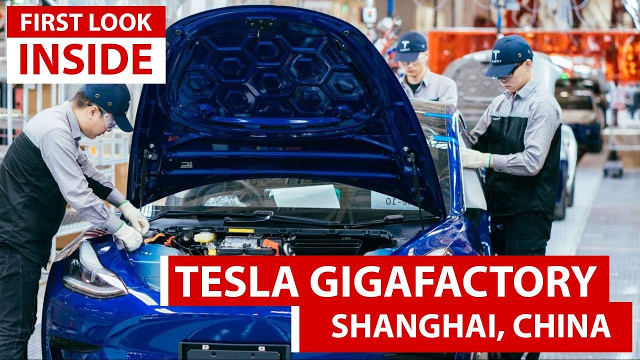 Inside Tesla GIGAFACTORY in China, Shanghai - October 2019 - YouTube
