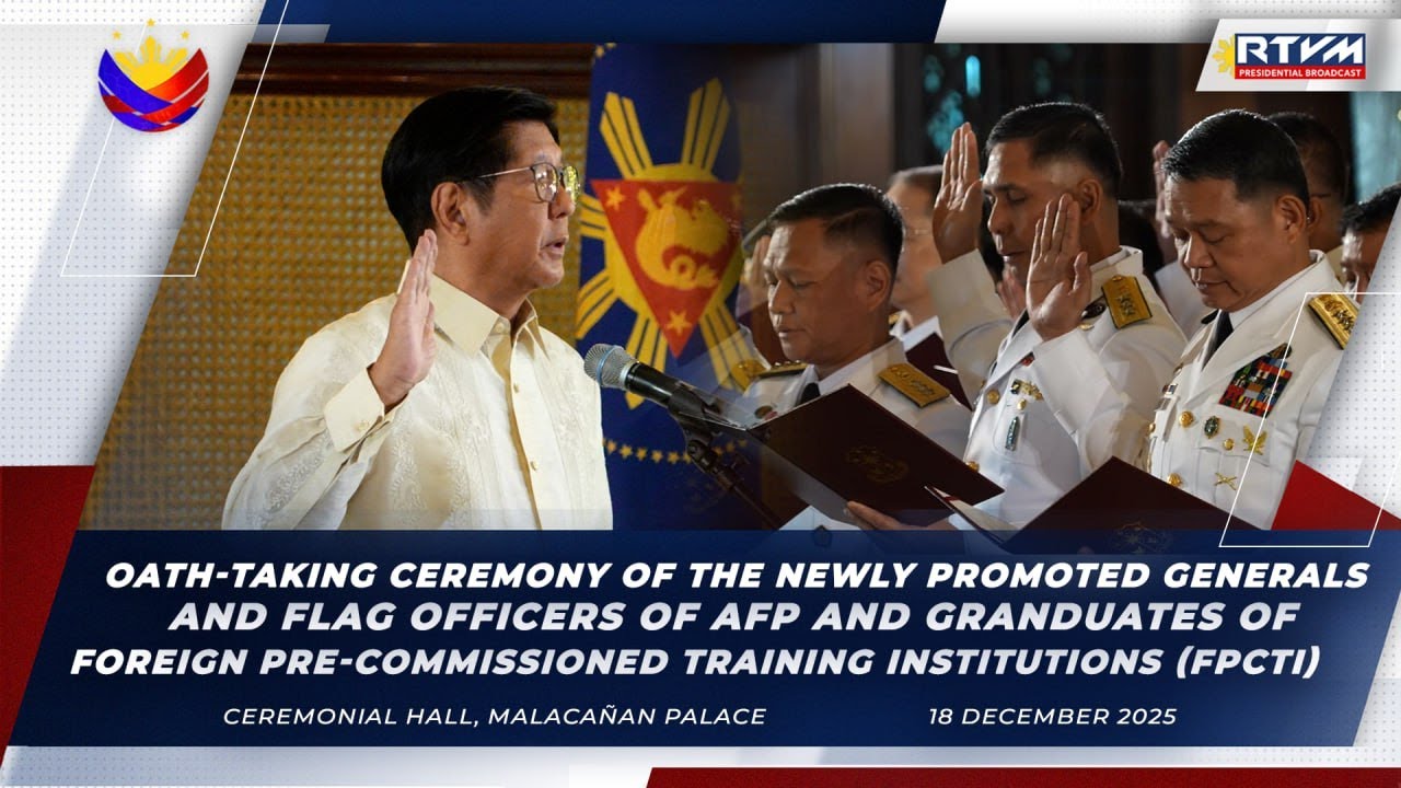 Oath-taking of the Newly Promoted Generals and Flag Officers of the AFP ...