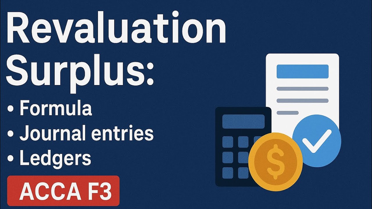 ACCA F3: Revaluation Surplus- Non current assets - YouTube