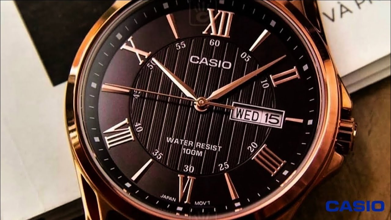 Casio Day Date Classic Analog Leather Men's Watch - YouTube