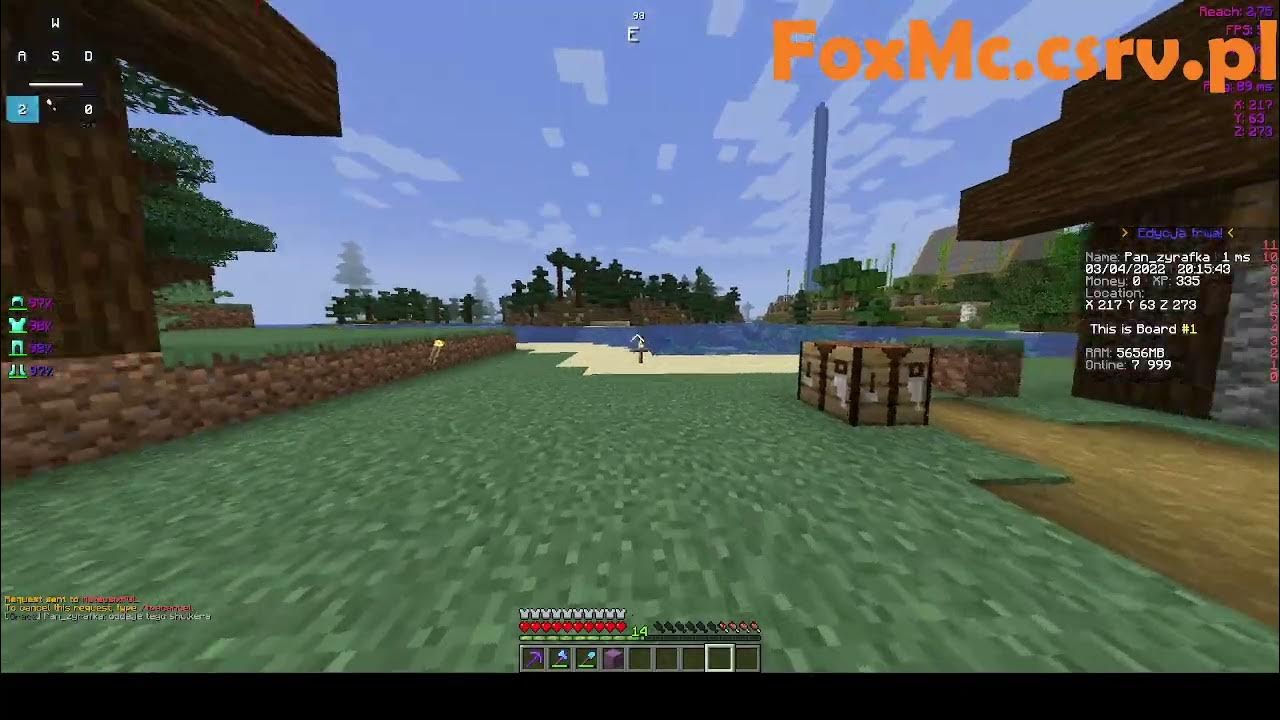 Znalazłem cheatera na FoxMc.csrv.pl! - YouTube
