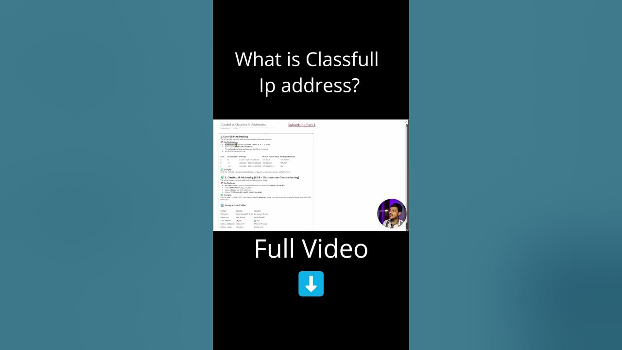 Why Subnetting Is Essential Classful Vs Classless Ip Addressing