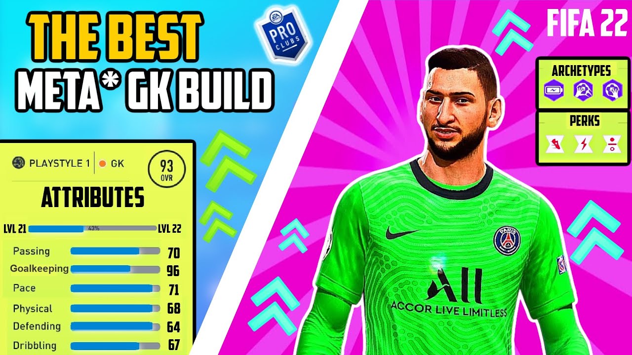 FIFA 22 PRO CLUBS - THE BEST *META* GOALKEEPER BUILD (MAX PACE ...