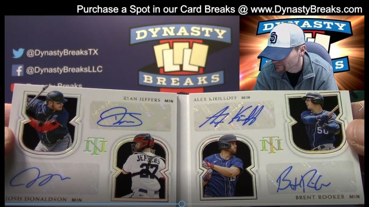 MULTI AUTO BOOKLET BOOM 2021 National Treasures Baseball Card 4 Box ...