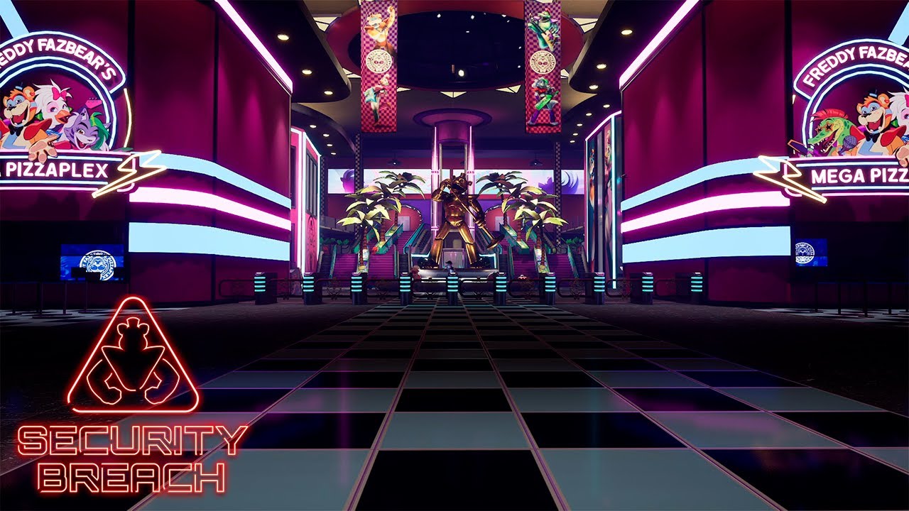 FNAF SECURITY BREACH - ¡ATRAPADOS con ANIMATRÓNICOS en un MALL! #1 ...