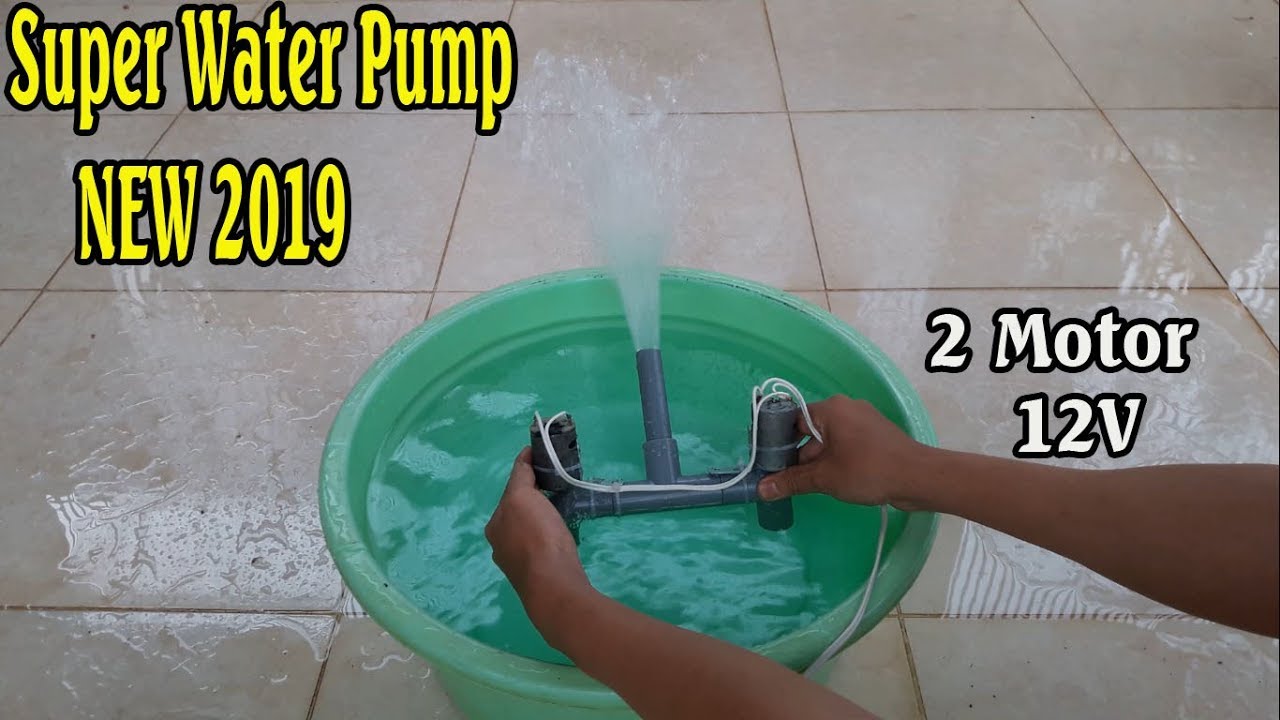 How to make Powerful Mini Water Pump using Dual Motor 550 - YouTube