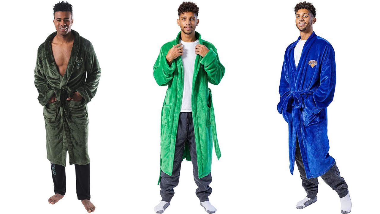 Ultra Game NBA Men's Lounge Bath Robe - YouTube