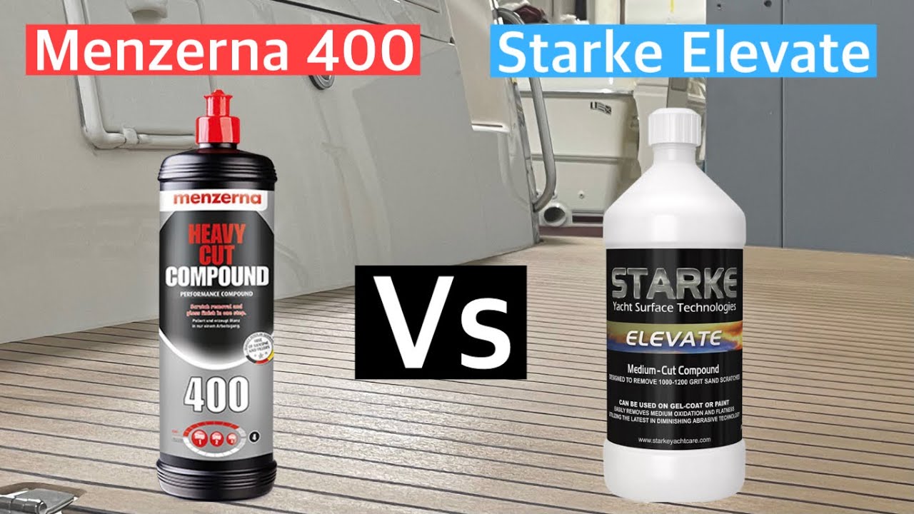 Menzerna 400 vs Starke Elevate | The ULTIMATE Boat Detailing Review | Medium Cut Compound - YouTube