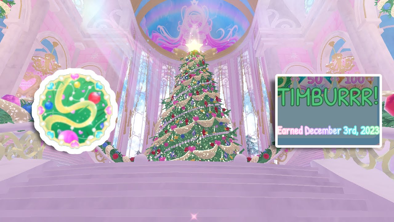 HOW TO GET THE TIMBURRR! BADGE IN ROYALE HIGH | Glitterfrost Royale High Christmas Update - YouTube