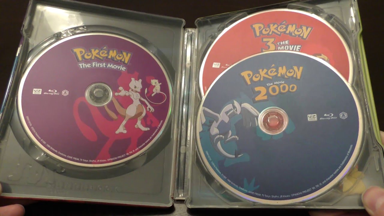 Pokemon The Movies 1 3 Steelbook Blu Ray Collection First Look Youtube