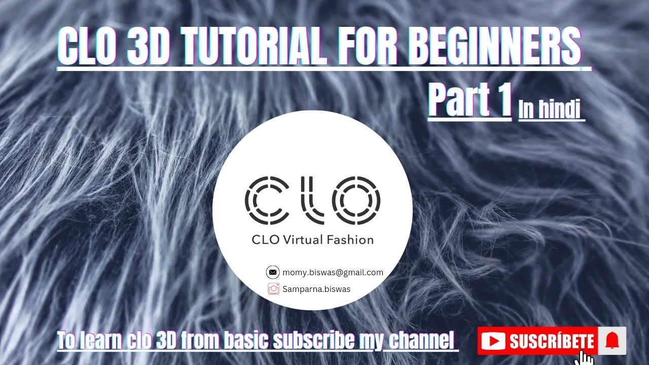 CLO 3D TUTORIAL FOR BEGINNER in hindi PART1 - YouTube