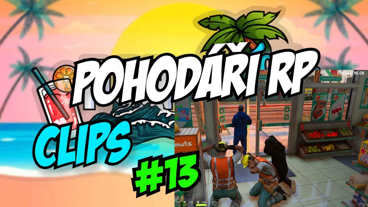 Rukojmí Má TASER?!🔫 | POHODÁŘI RP ODDSHOTS | #13 | Partik RAGE ...