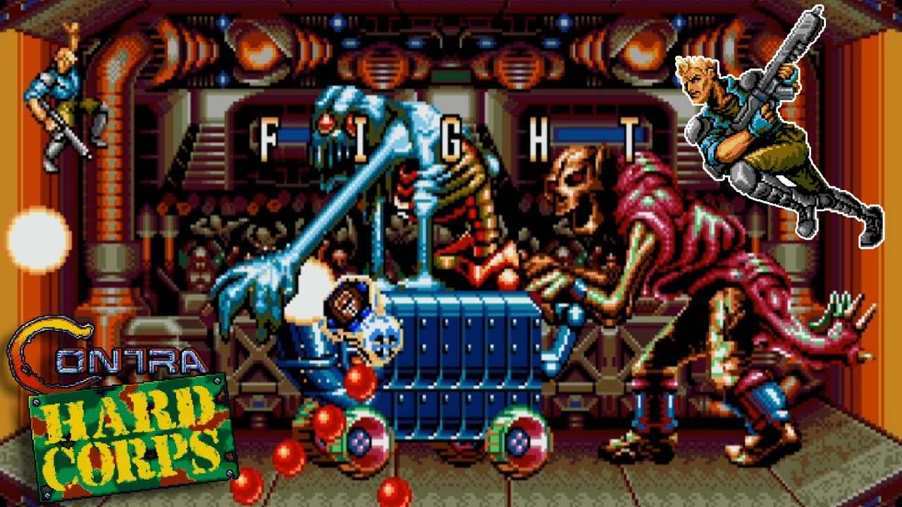 Contra Hard Corps Sega - Secret Ending Ray No Death - YouTube