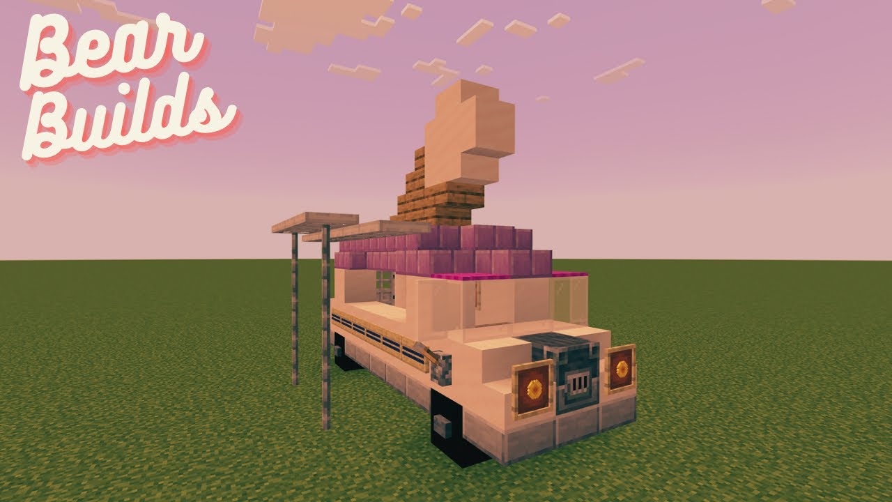 How To Build An Ice Cream Truck In Minecraft - YouTube