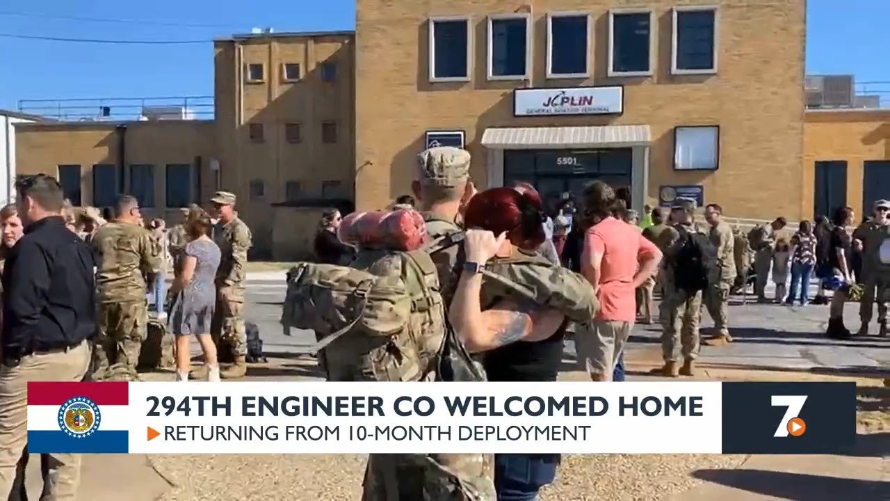 294th engineer co welcomed home - YouTube