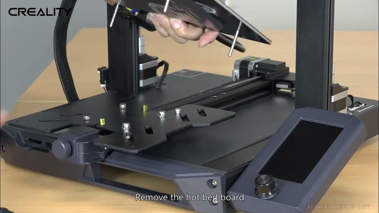 Service tutorial Ender - 3 S1 the hotbed replacement - YouTube