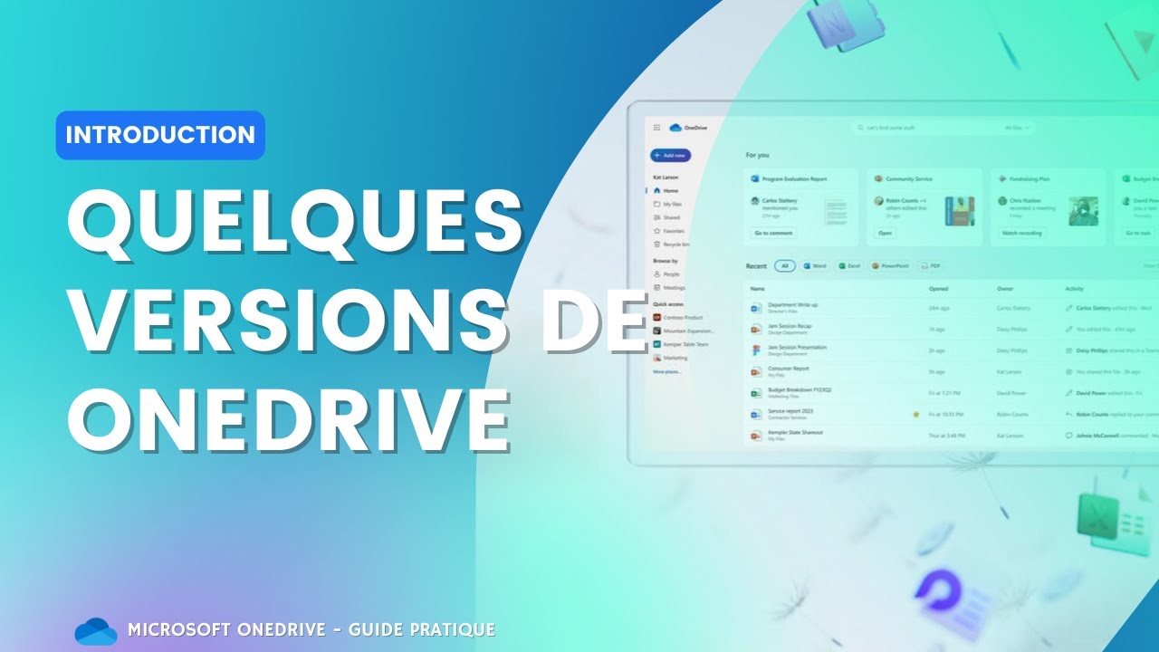 Quelques Versions de OneDrive | Microsoft OneDrive – Guide Pratique ...