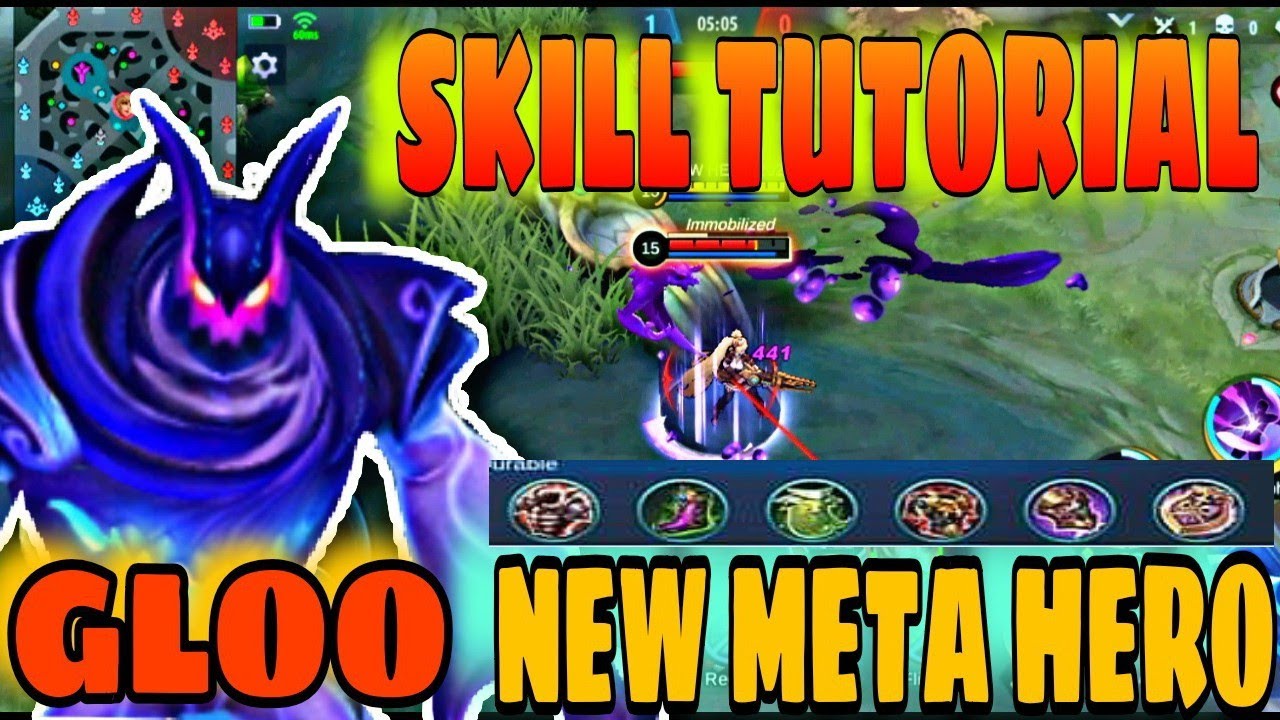 GLOO NEW HERO, SKILLS AND COMBO TUTORIAL | NEW HERO MLBB - YouTube