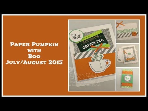 Paper Pumpkin with Boo - July/August 2015 - YouTube