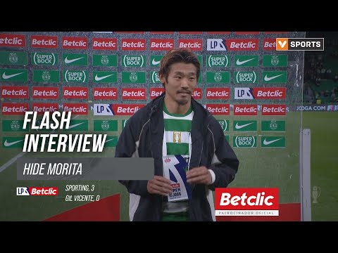 I Liga (#34) | Sporting 3-0 Gil Vicente: Flash Interview Hide Morita