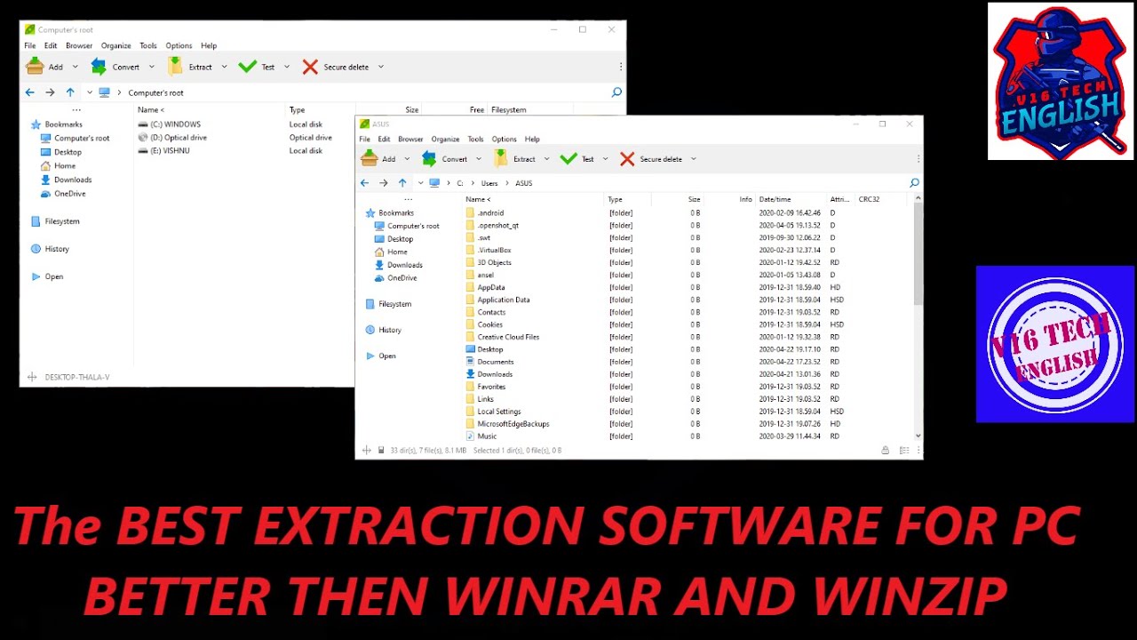 THE BEST EXTRACTION SOFTWARE FOR PC BETTER THEN WINRAR AND WINZIP - YouTube