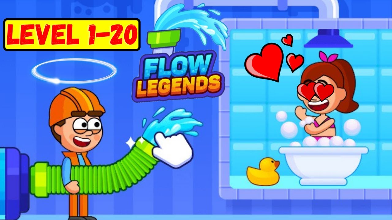 Flow Legends | Level 1-20 | Funny Brain Puzzle Game | Gameplay ...