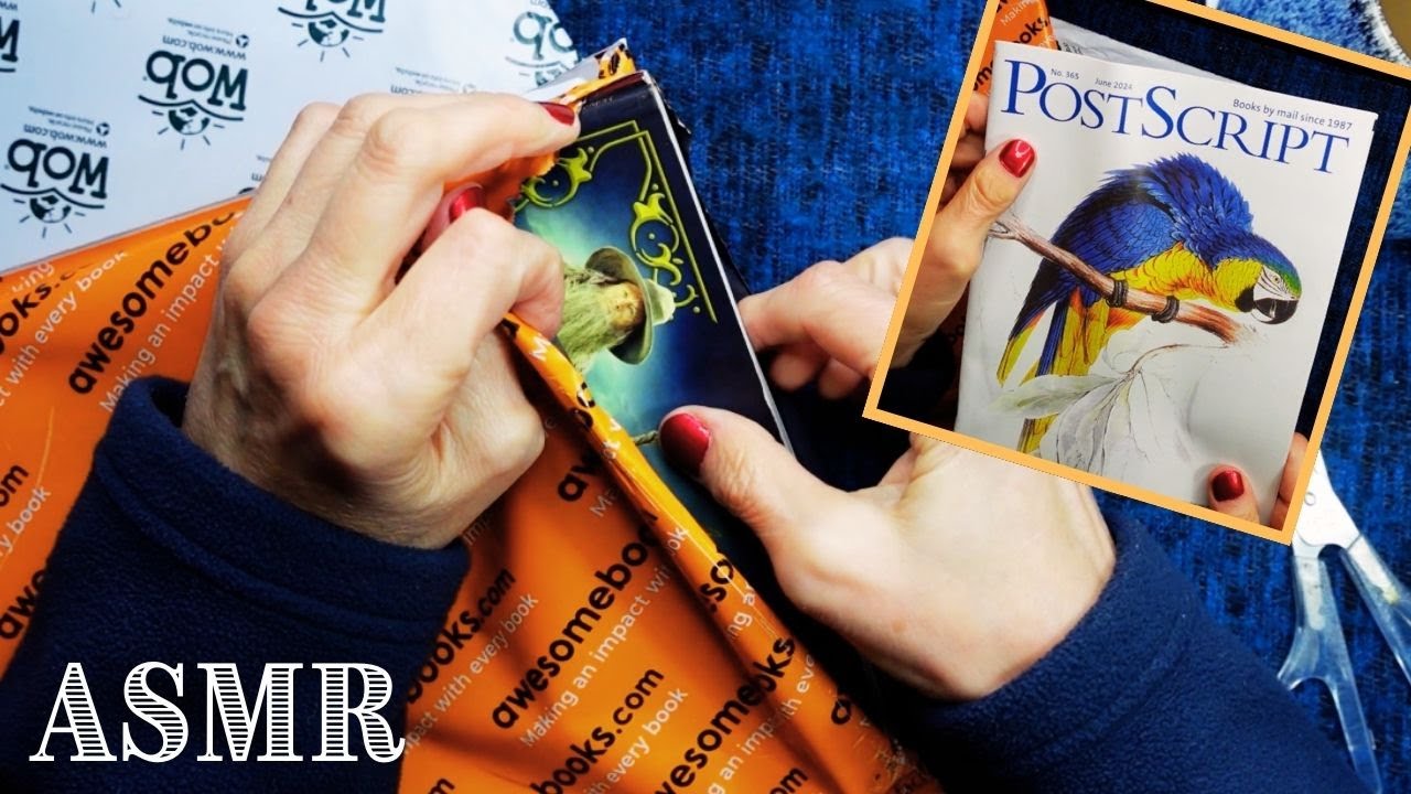ASMR | *Surprise* New Books Unboxing & Postscript Book Sales Circular in a Whisper! - YouTube
