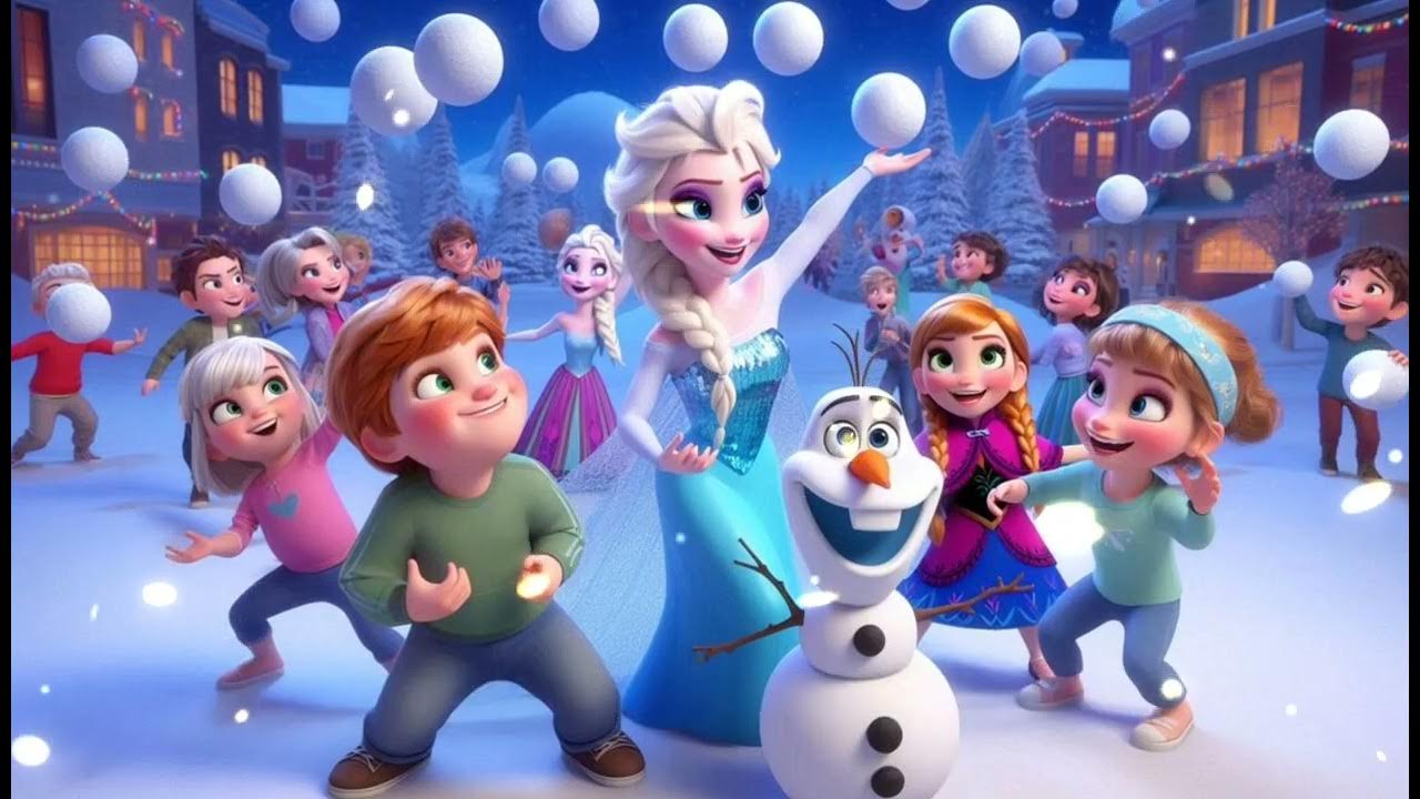 "The Snowball Fight Song 2 |A Fun Winter Adventure with Friends | Kids ...